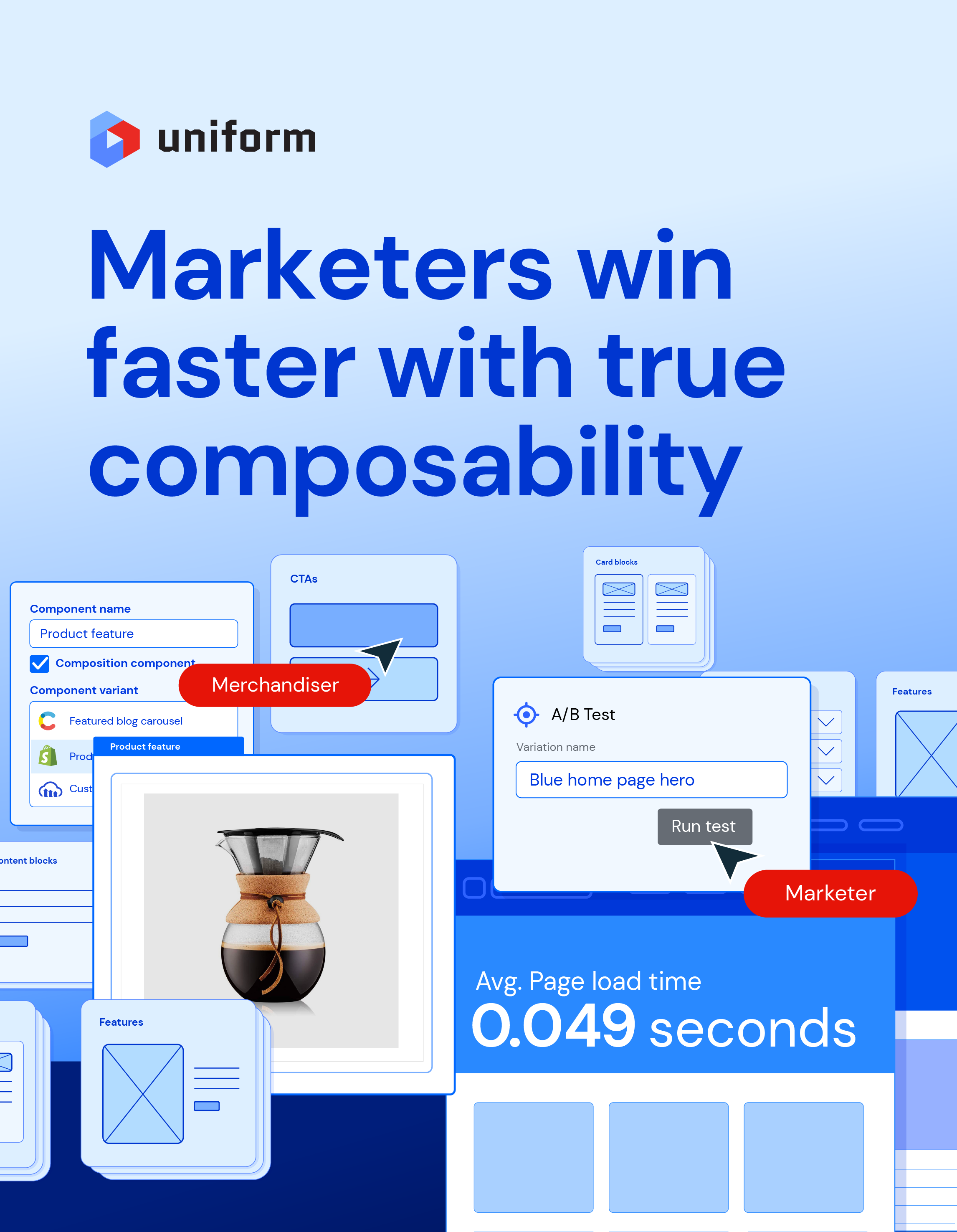 Marketers win faster with composability | Uniform Composable DXP