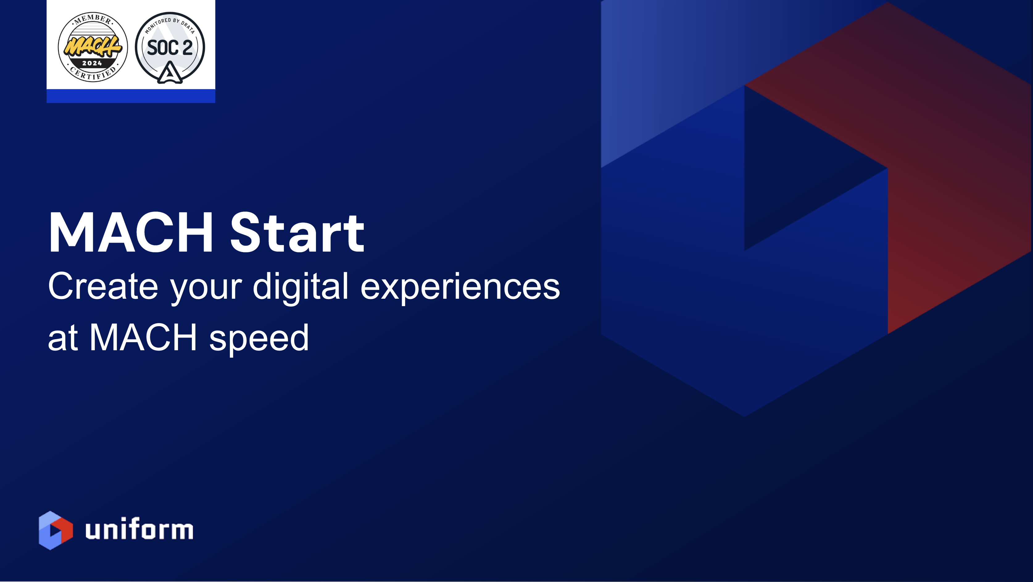 MACH Start | A ready-to-go MACH starter built on the Uniform composable ...